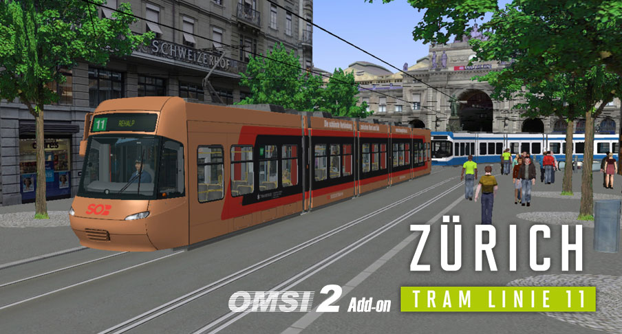 OMSI 2 Add-on Zurich Tram Line 11 | Aerosoft Shop