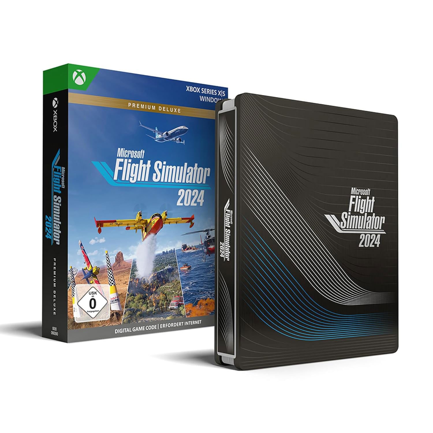 Microsoft Flight Simulator 2024 - Premium Deluxe SteelBook Edition | Aerosoft Shop