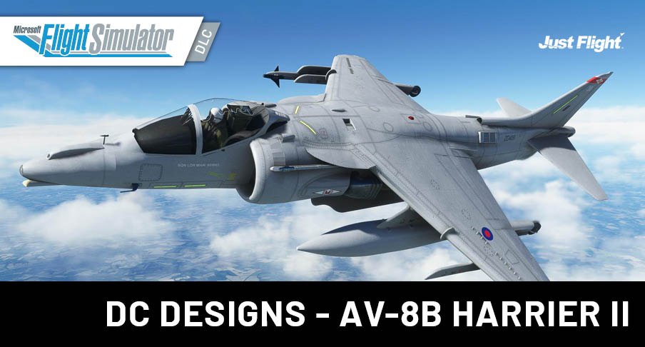 Just Flight - DC Designs AV-8B Harrier II MSFS | Aerosoft Shop