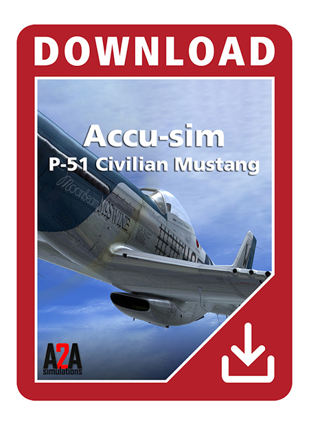 Accu-sim P-51 Civilian Mustang | Aerosoft Shop